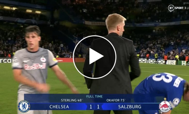 FT: Chelsea 1-1 Salzburg, Graham 1st Game Ends In DRAW! (VIDEO HIGHLIGHTS) - MySportDab