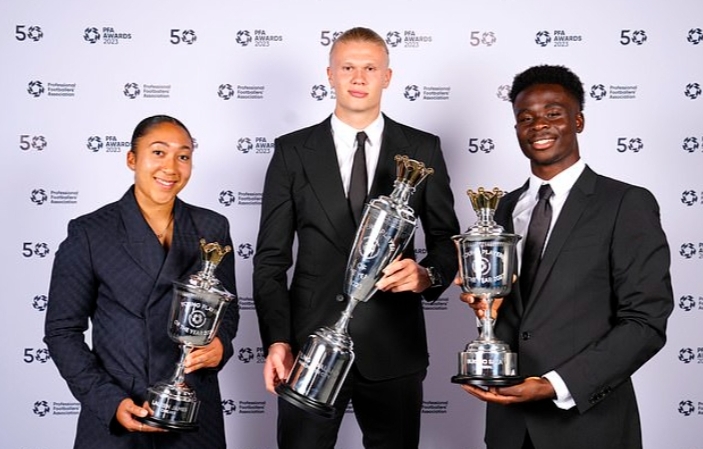 Man City Players Sweep 2023 Pfa Team Of The Year [see Full List