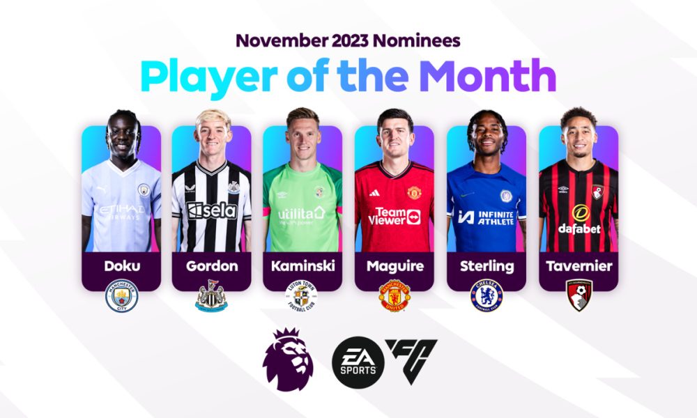 Epl Unveil Player Of The Month November Nominees 2023 Mysportdab