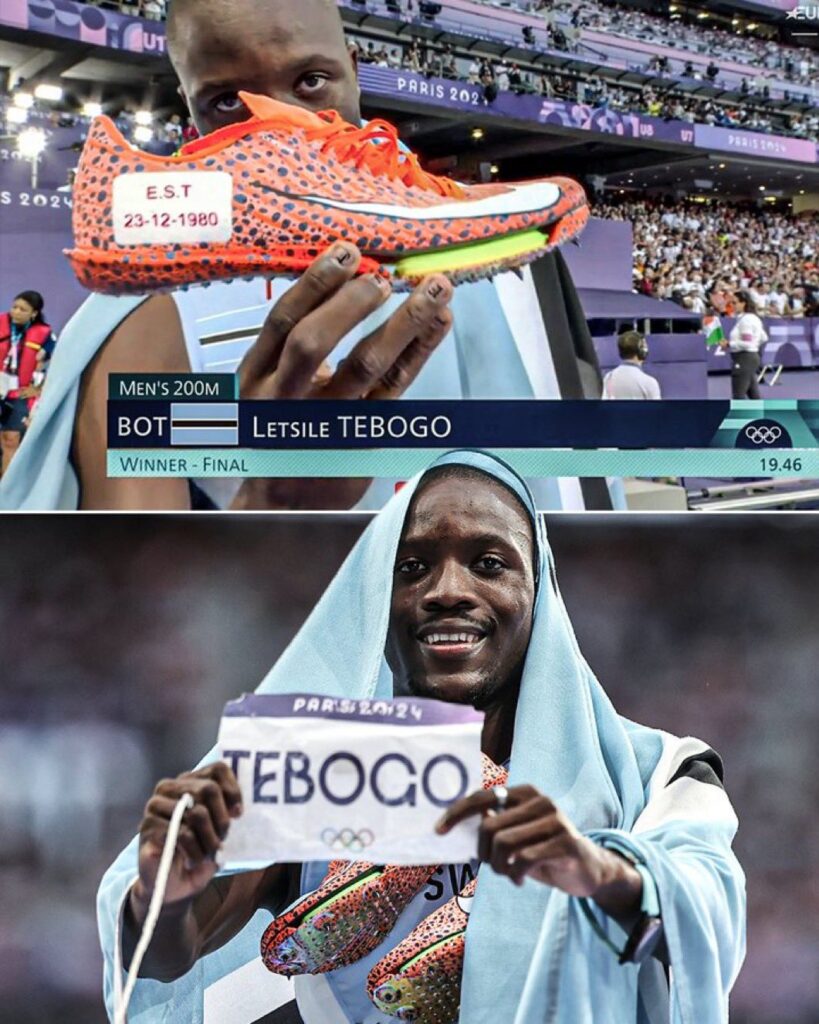 Tebogo Wins 200m Gold, Sets African Record at Paris 2024 - MySportDab